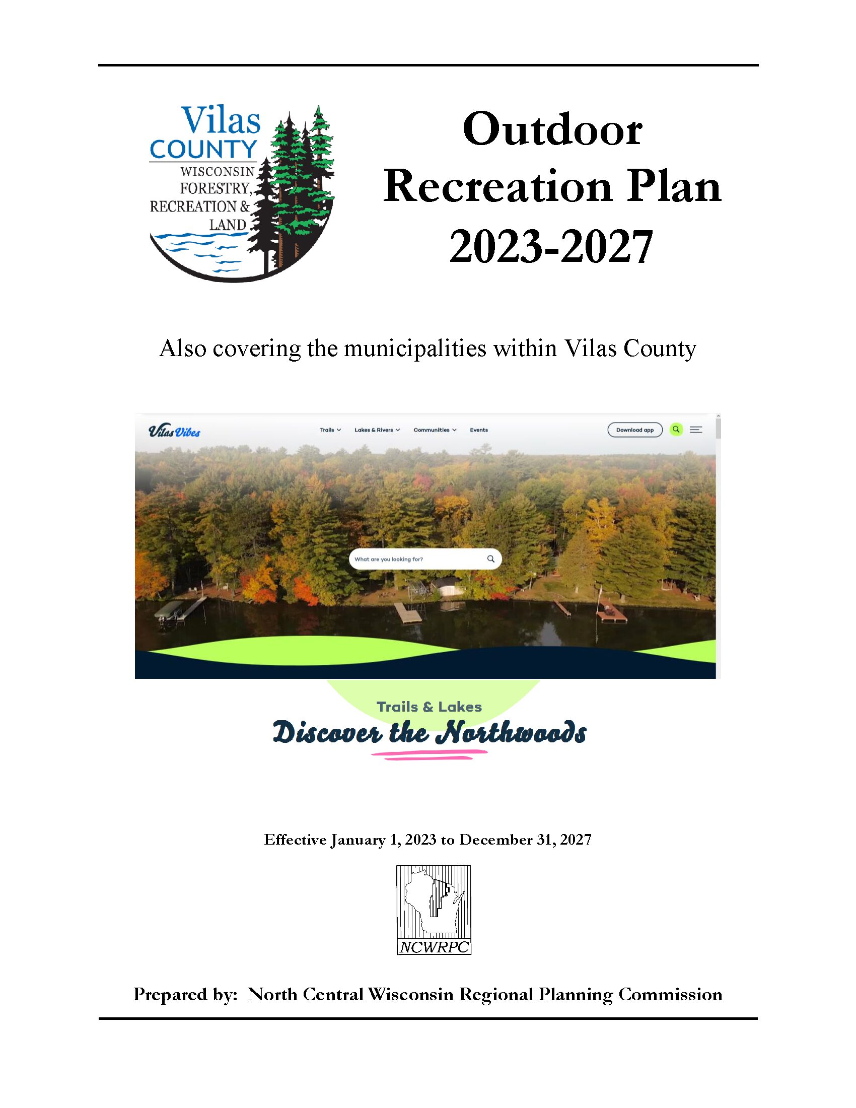 Vilas County Outdoor Recreation Plan 2023-2027 | North Central ...