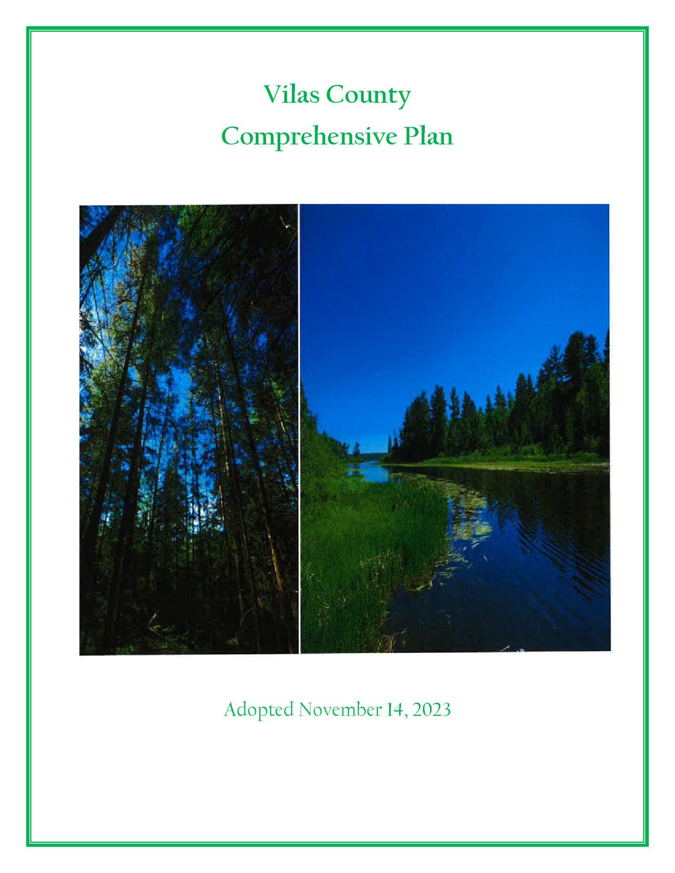 Vilas County Comprehensive Plan 2023 | North Central Wisconsin Regional ...