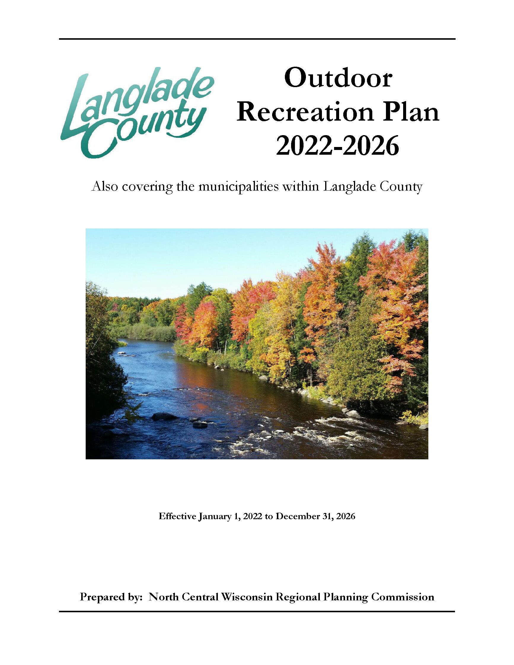 Langlade County Outdoor Recreation Plan 2022-2026 | North Central ...